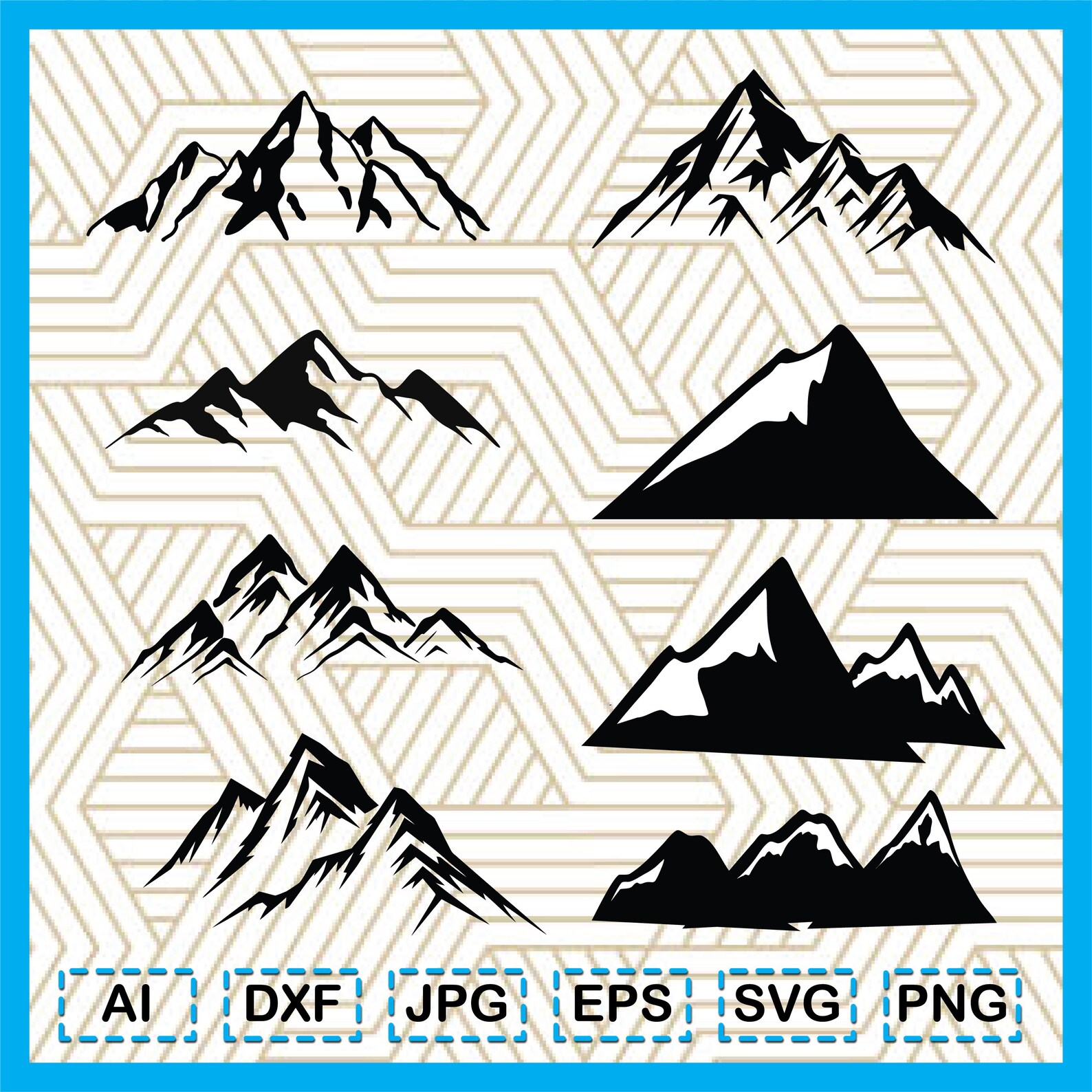 Mountain SVG - Mountain SVG File - Advanture Svg - Mountain Cut Files ...