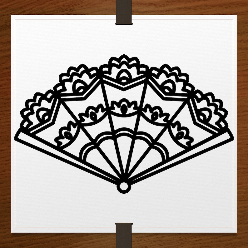 Hand Fan SVG Bundle \ Hand Fan Cut Files \ Fan Clipart \ Hand Fan Svg ...