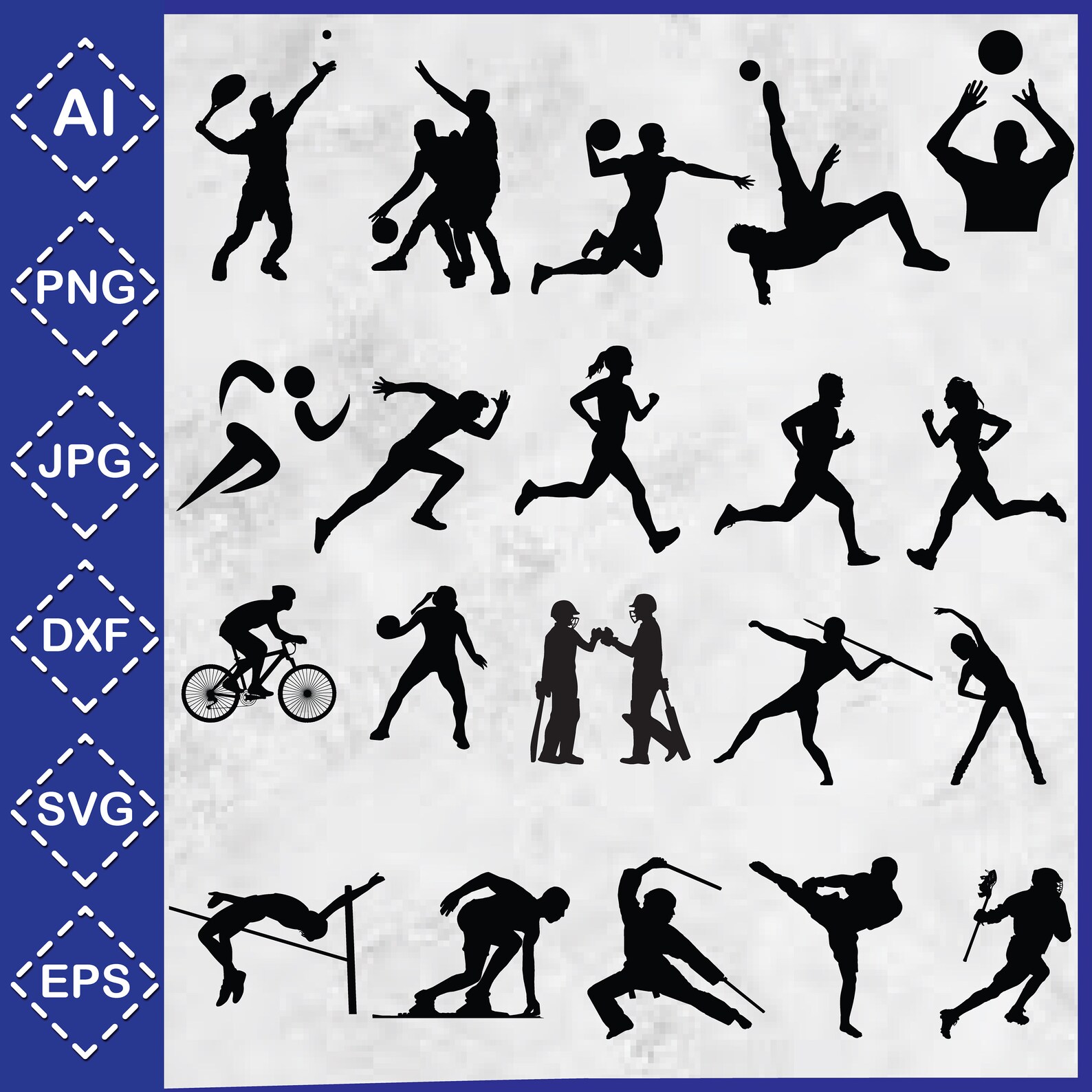 Sport Svg Bundle \ Sport Design Elements \ Sport Silhouette \ Sport SVG ...