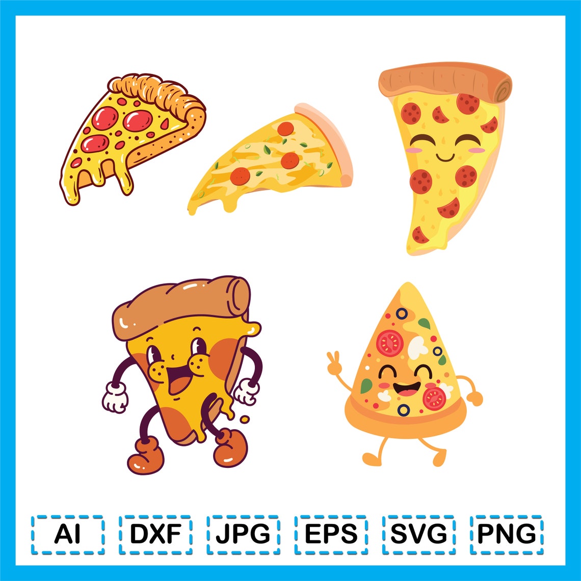 Pizza Svg Pizza Svg Bundle Pizza Slice Clipart Pepperoni Pizza Svg ...