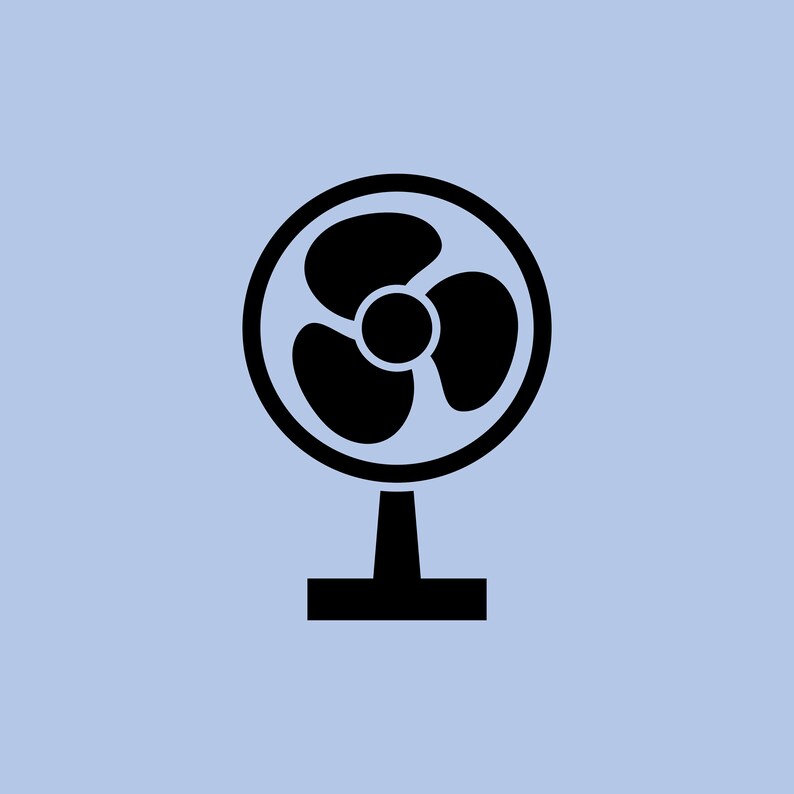 Table Fan SVG Bundle Fan SVG Fan Clipart Desktop Desk Table Fan Table ...