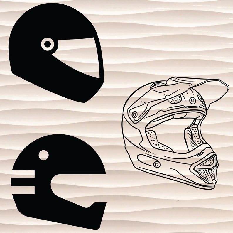 Helmet Bundle Svg \ Helmet Cut Files \ Biker Helmet Svg \ Helmet Svg ...