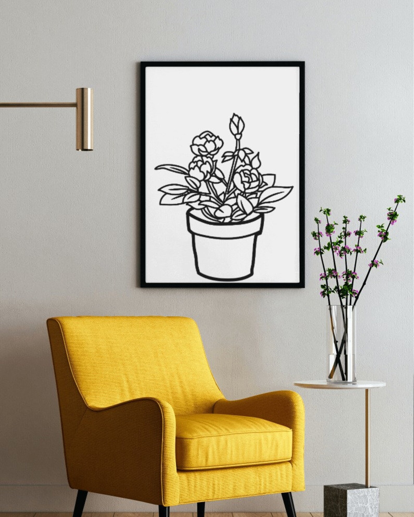 Flower With Pots SVG \ Flower Pot Clipart \ Plants in Pots Svg \ Plant ...