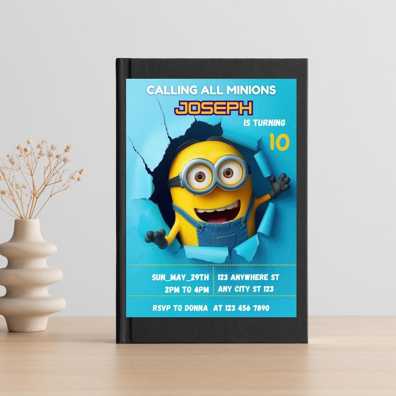Minions Invitation / Despicable Me / Birthday Invitation / Editable ...