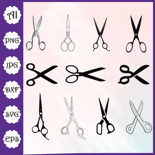 Scissors Svg - Etsy