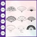 Hand Fan SVG Bundle \ Hand Fan Cut Files \ Fan Clipart \ Hand Fan Svg ...