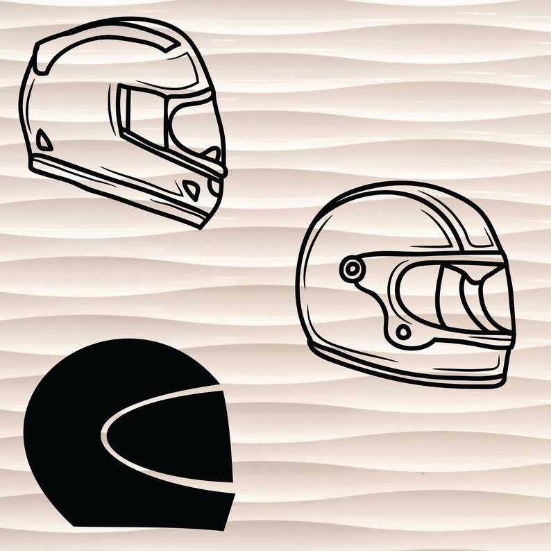 Helmet Bundle Svg \ Helmet Cut Files \ Biker Helmet Svg \ Helmet Svg ...