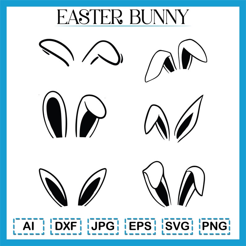 Bunny Ears Svg - Easter Bunny Ears - Bunny Ears Clipart - Bunny Ears ...