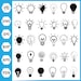 Light Bulb Svg Bundle \ Light Bulb Svg \ Light Bulb Clipart \ Light ...