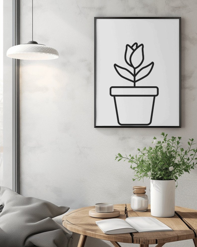 Flower With Pots SVG \ Flower Pot Clipart \ Plants in Pots Svg \ Plant ...