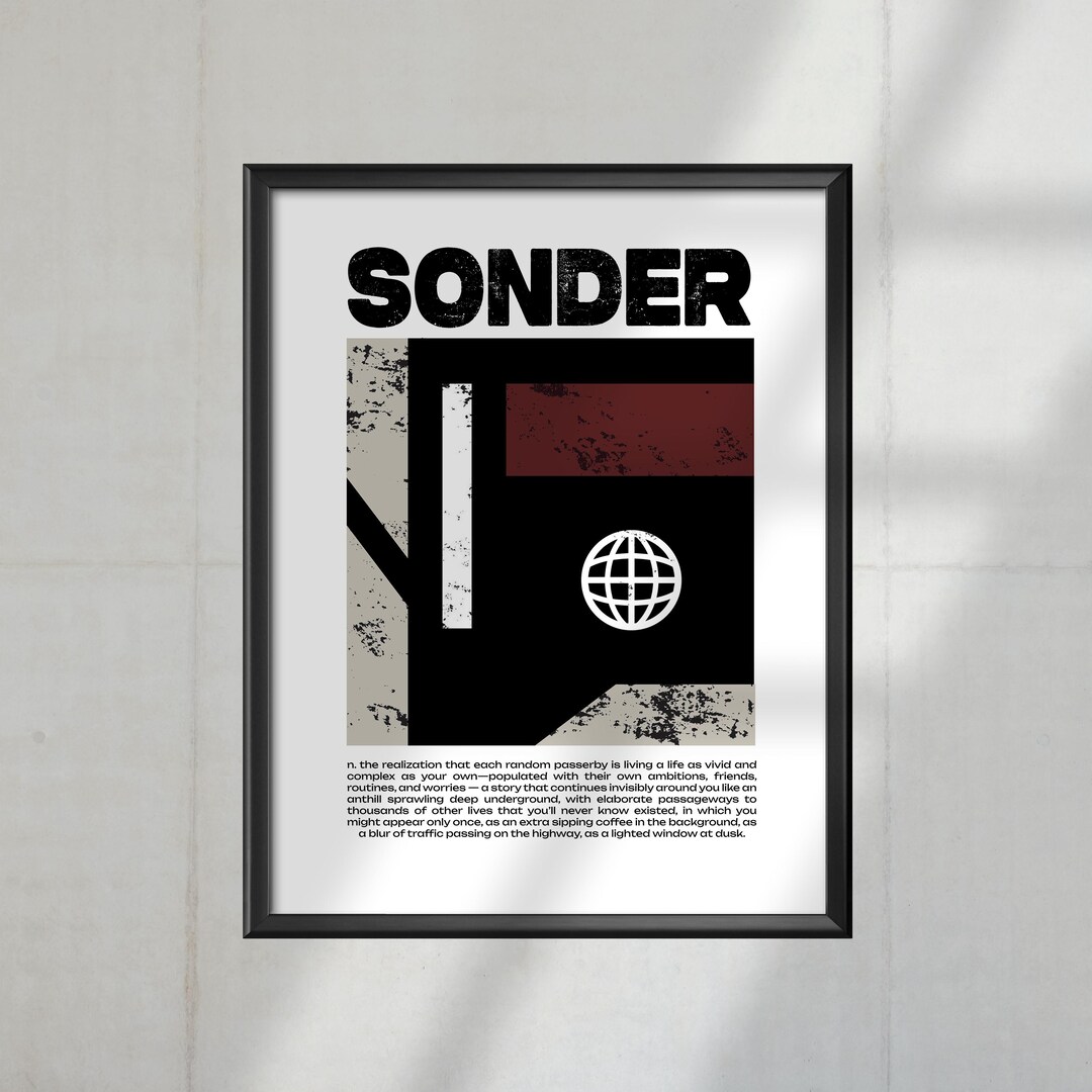 Abstract Sonder Definition Poster | Digital Download - Etsy