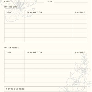 Simple Digital Budget Planner - Etsy