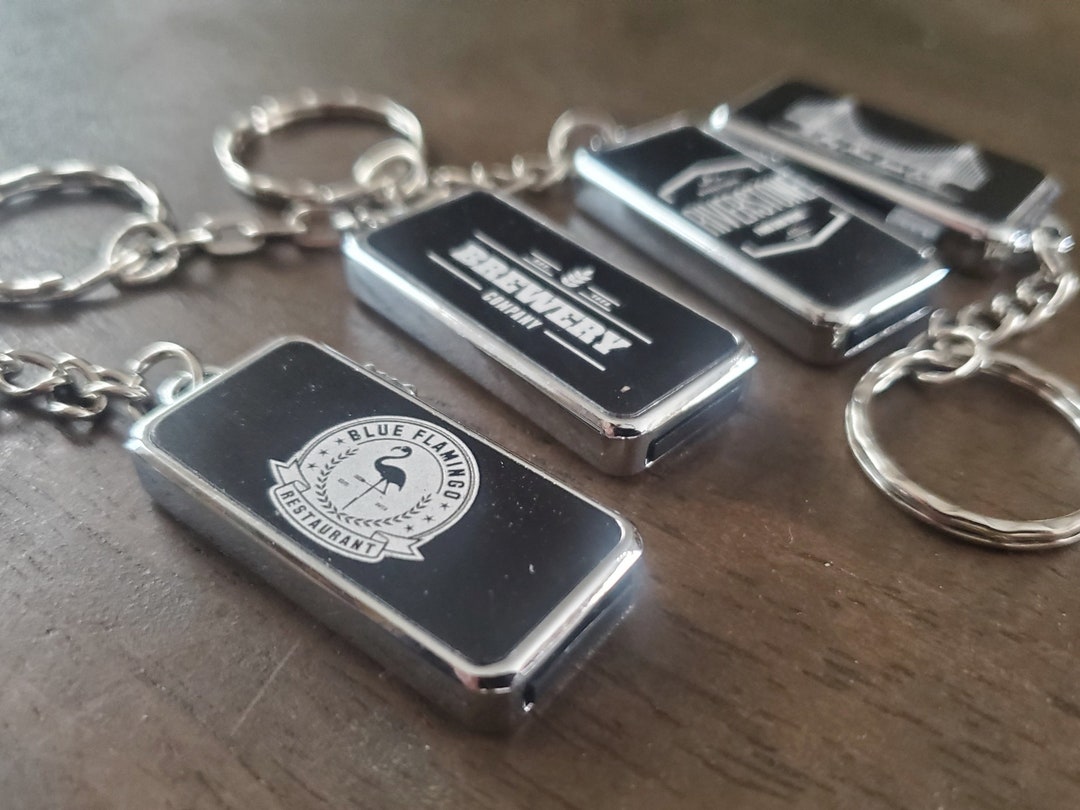 Custom Logo USB Stick 8GB Engraved Metal USB Drive With Your - Etsy