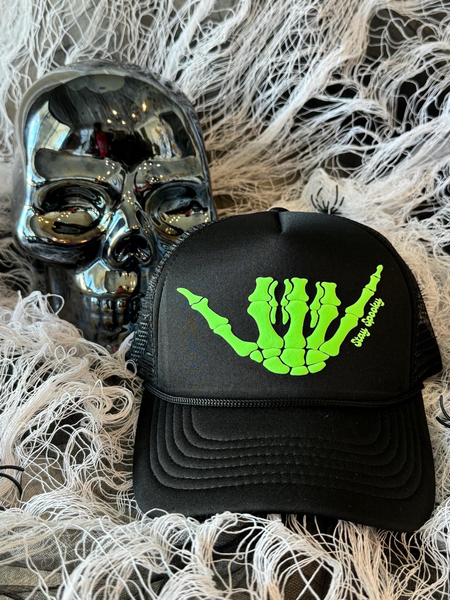 Hang Loose Bones Skelton Hand Hat, Happy Halloween, Halloween Hats ...