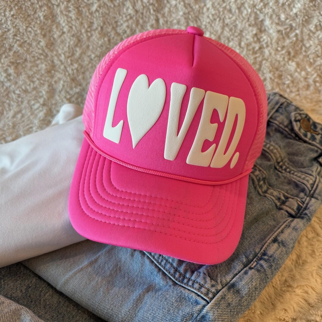 LOVED. Neon Pink Valentine's Day Hat - Etsy