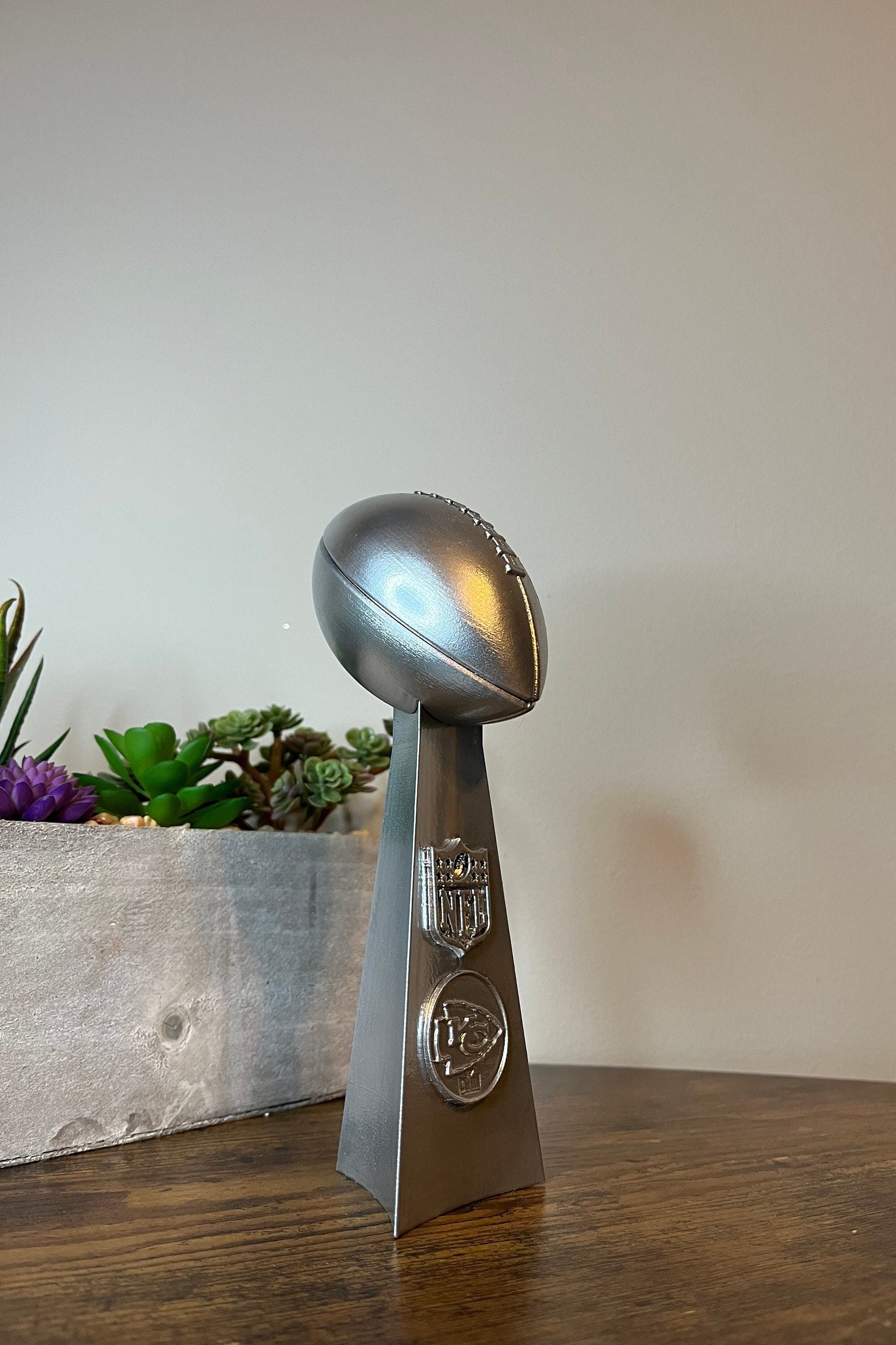 3D Printed Super Bowl LVIII Inspired Trophy With Kansas City Chiefs ...