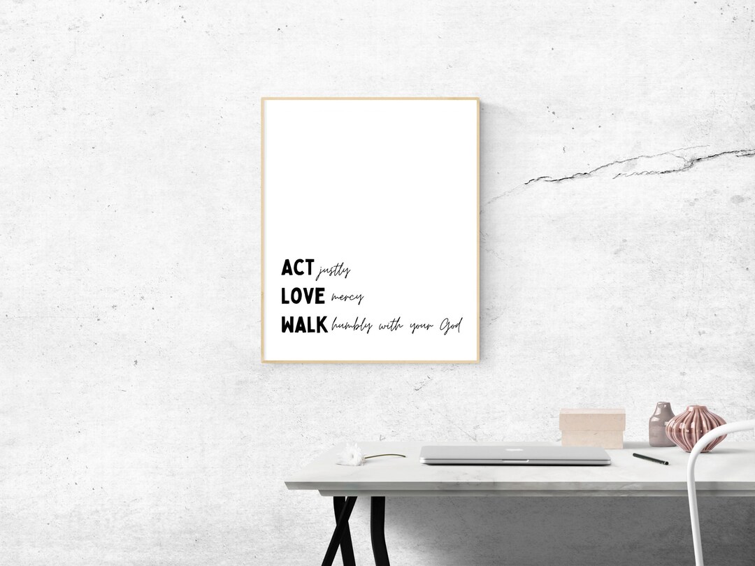 Digital Bible Verse Wall Art, Printable, Room Decor, Simplistic Decor ...