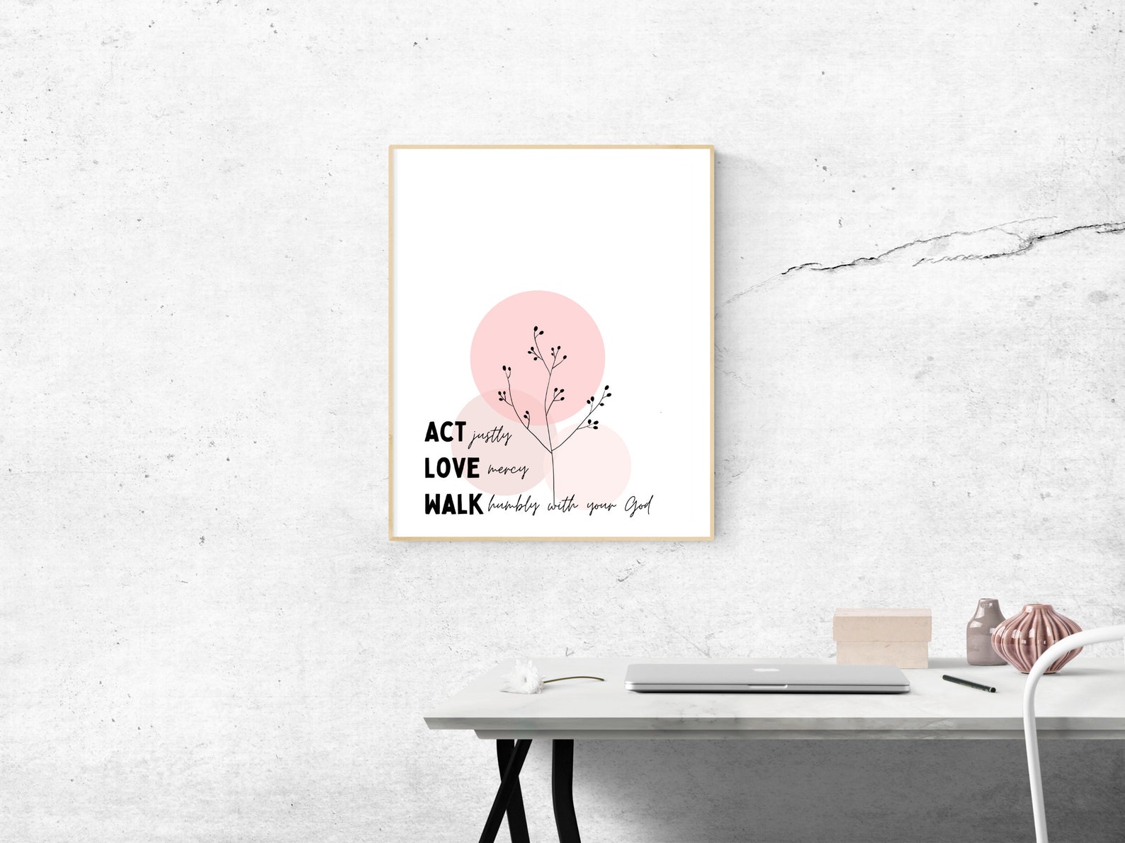 Digital Bible Verse Wall Art, Printable, Room Decor, Simplistic Decor ...