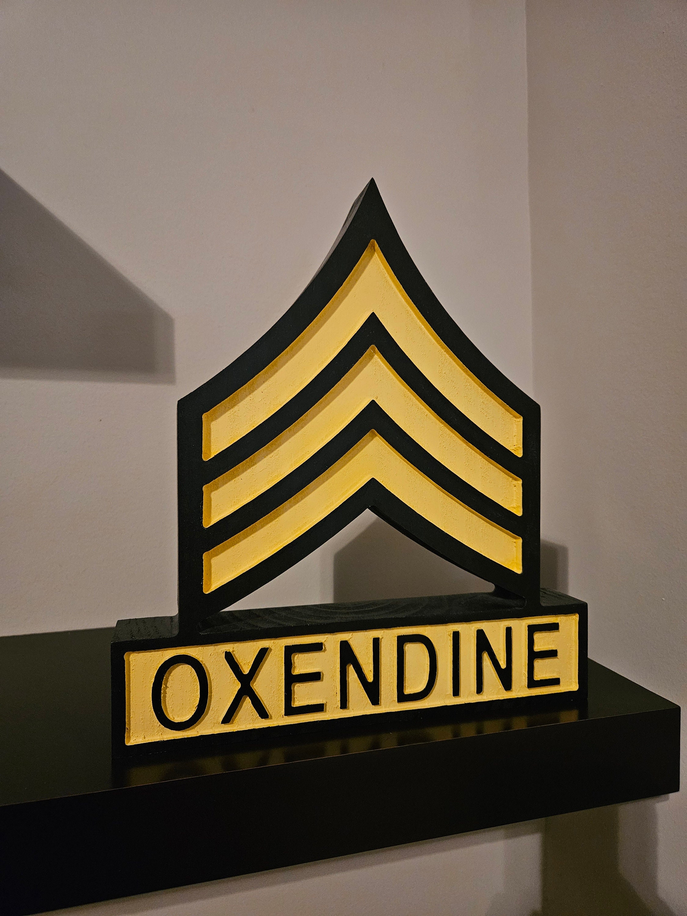 Armed Forces/military Standing Rank and Name Plaque customized for Your ...