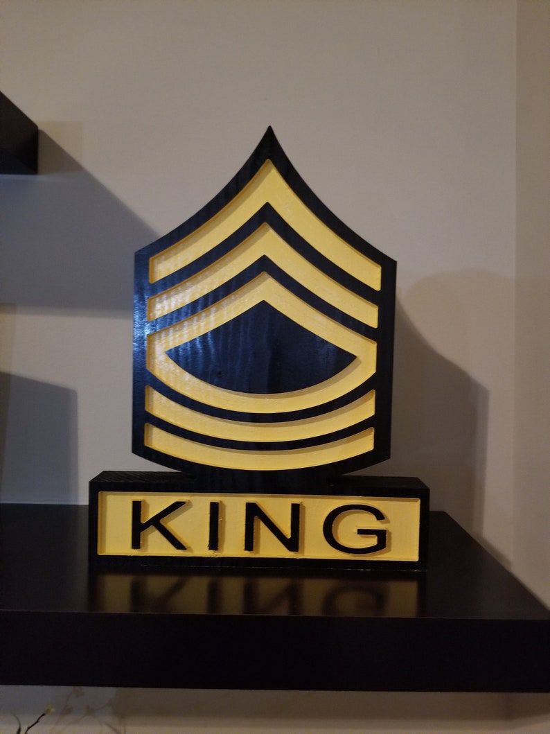 Armed Forces/military Standing Rank and Name Plaque customized for Your ...