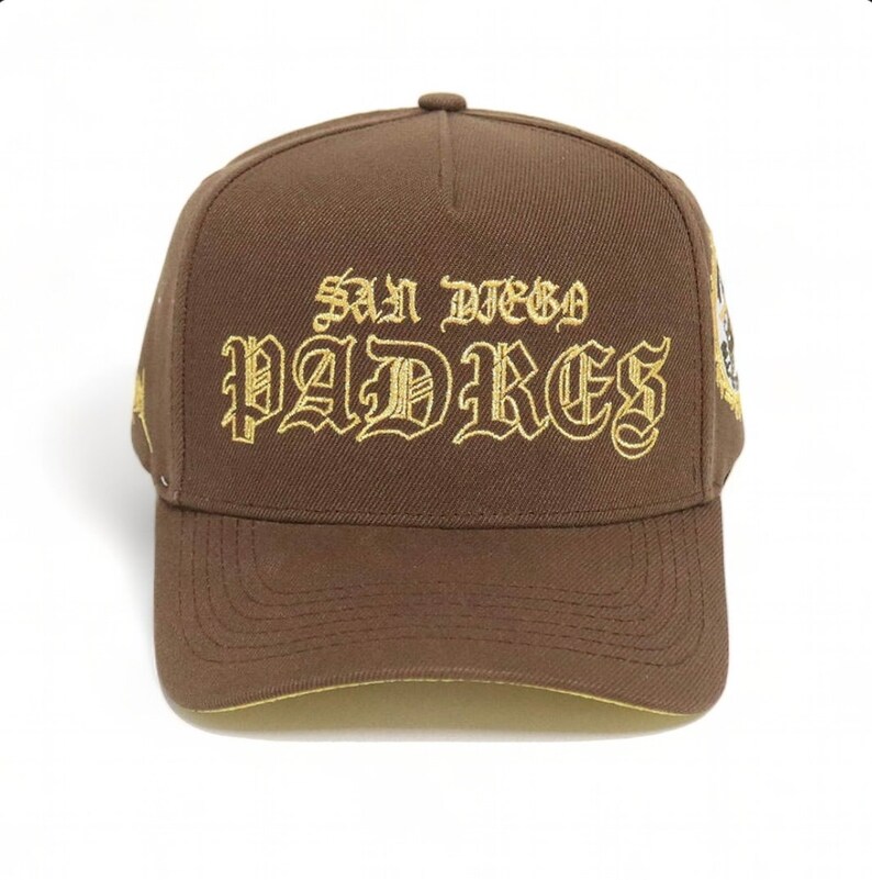 Old English San Diego Padres Hat Snapback Custom Black - Etsy