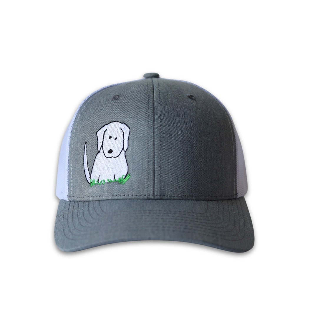 Cute Dog Quality Trucker Hat, Unisex Snapback, Hand Illustrated ...