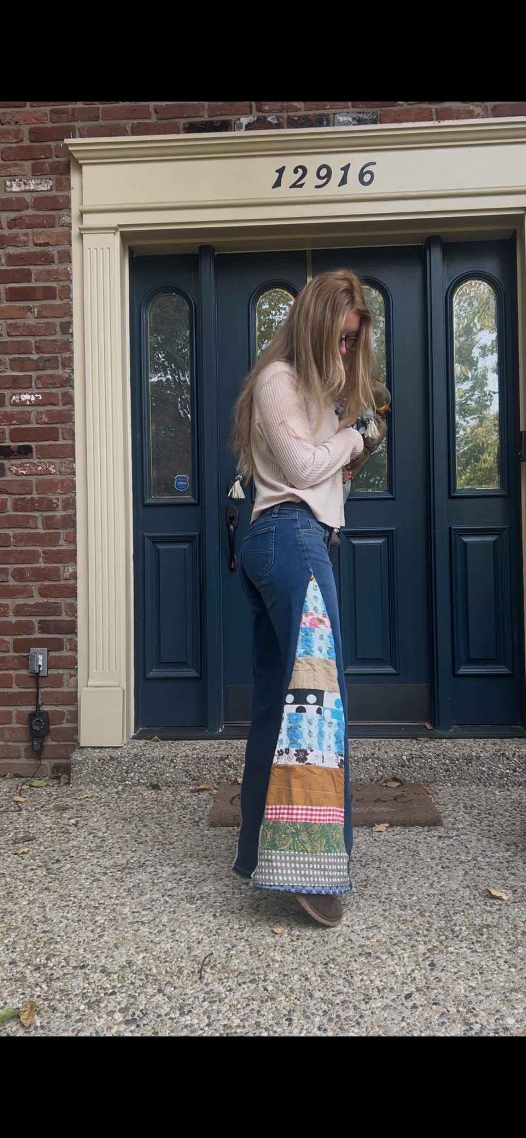 Bell Bottom Jeans, Patchwork Jeans, Upcycled Designer Jeans, Custom ...