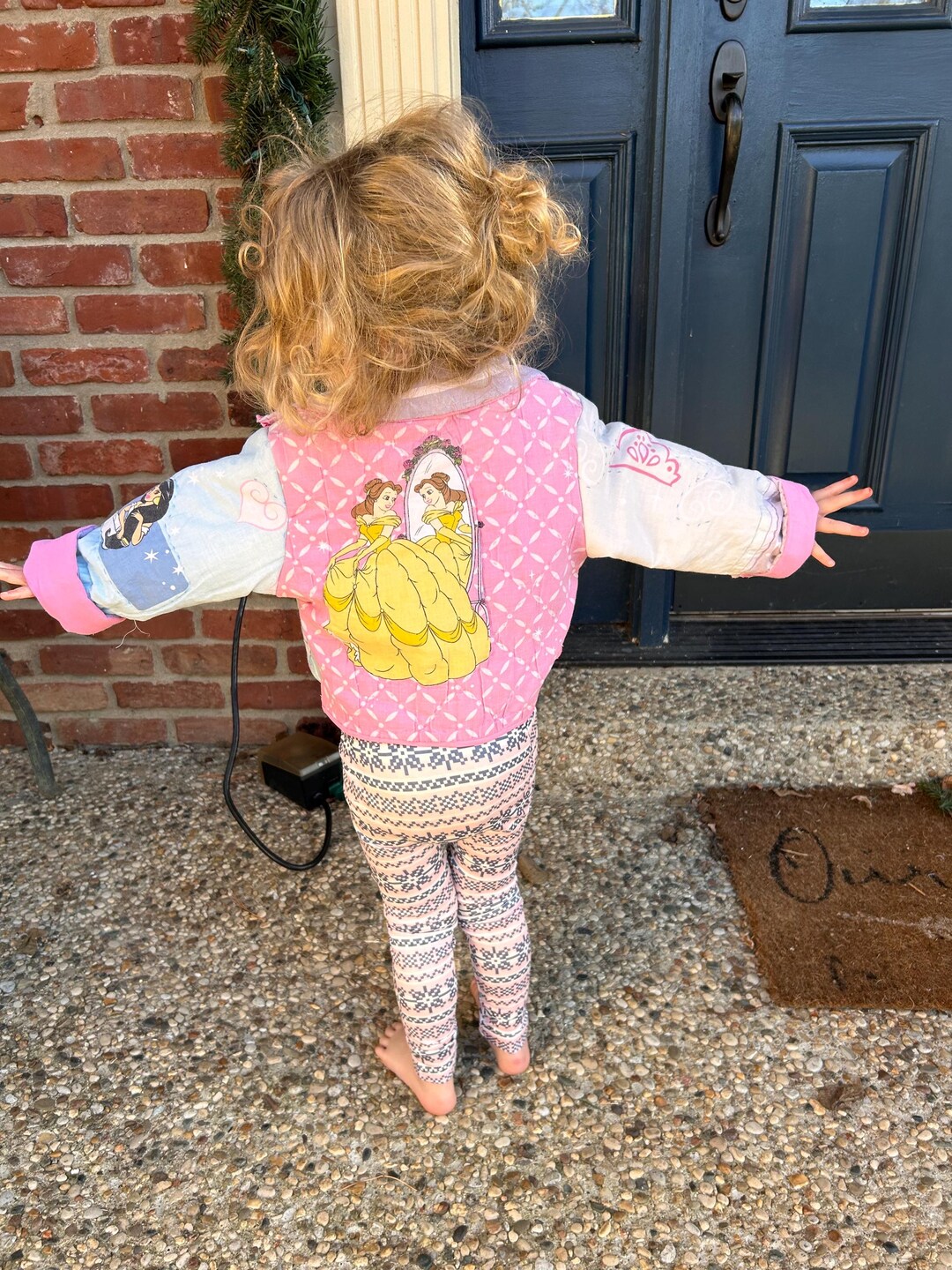 Disney Princess Quilted Jacket for Girls – Belle, Cinderella, Snow ...