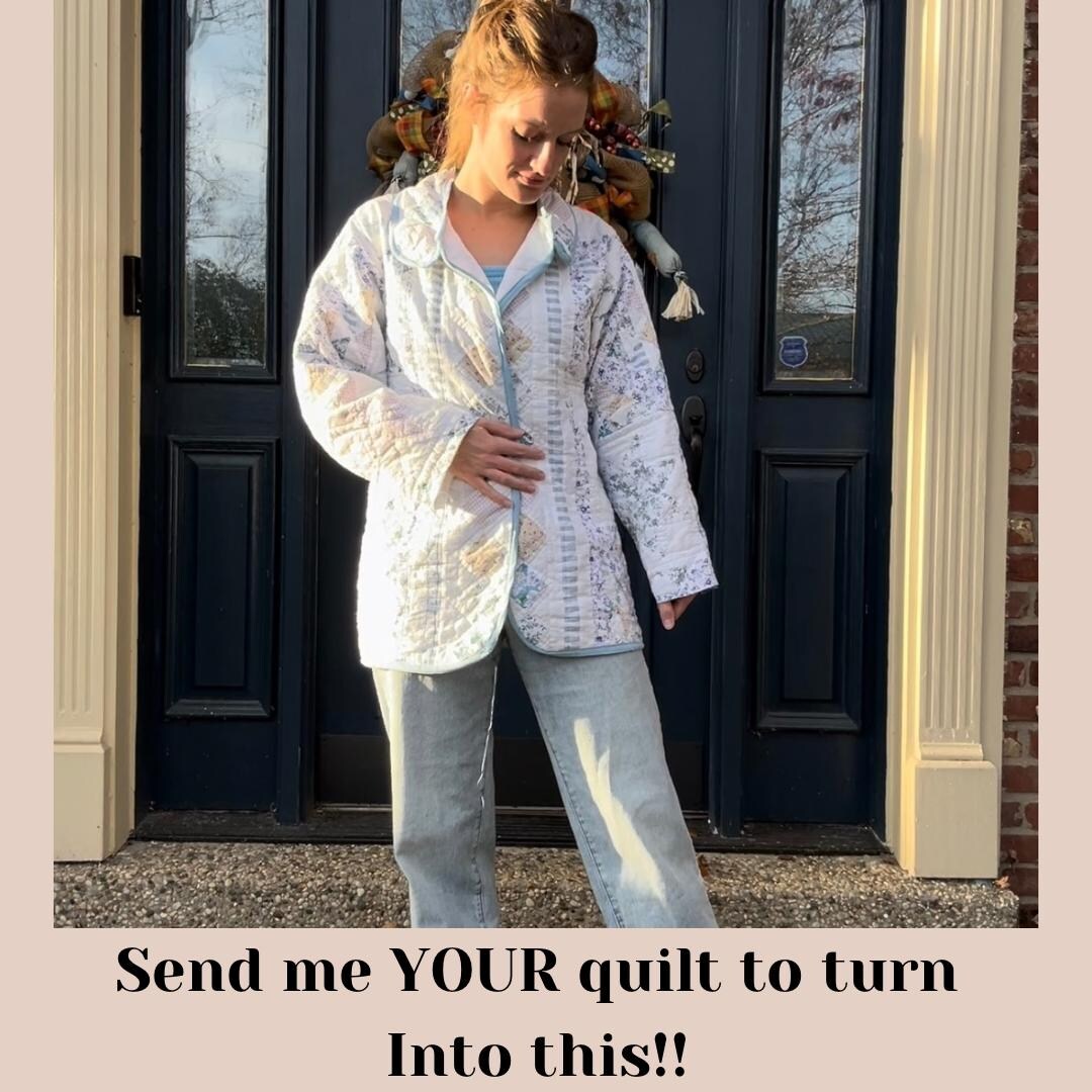 Send Me Your Quilt to Custom Coat, Custom Quilt Coat, Structured Quilt ...