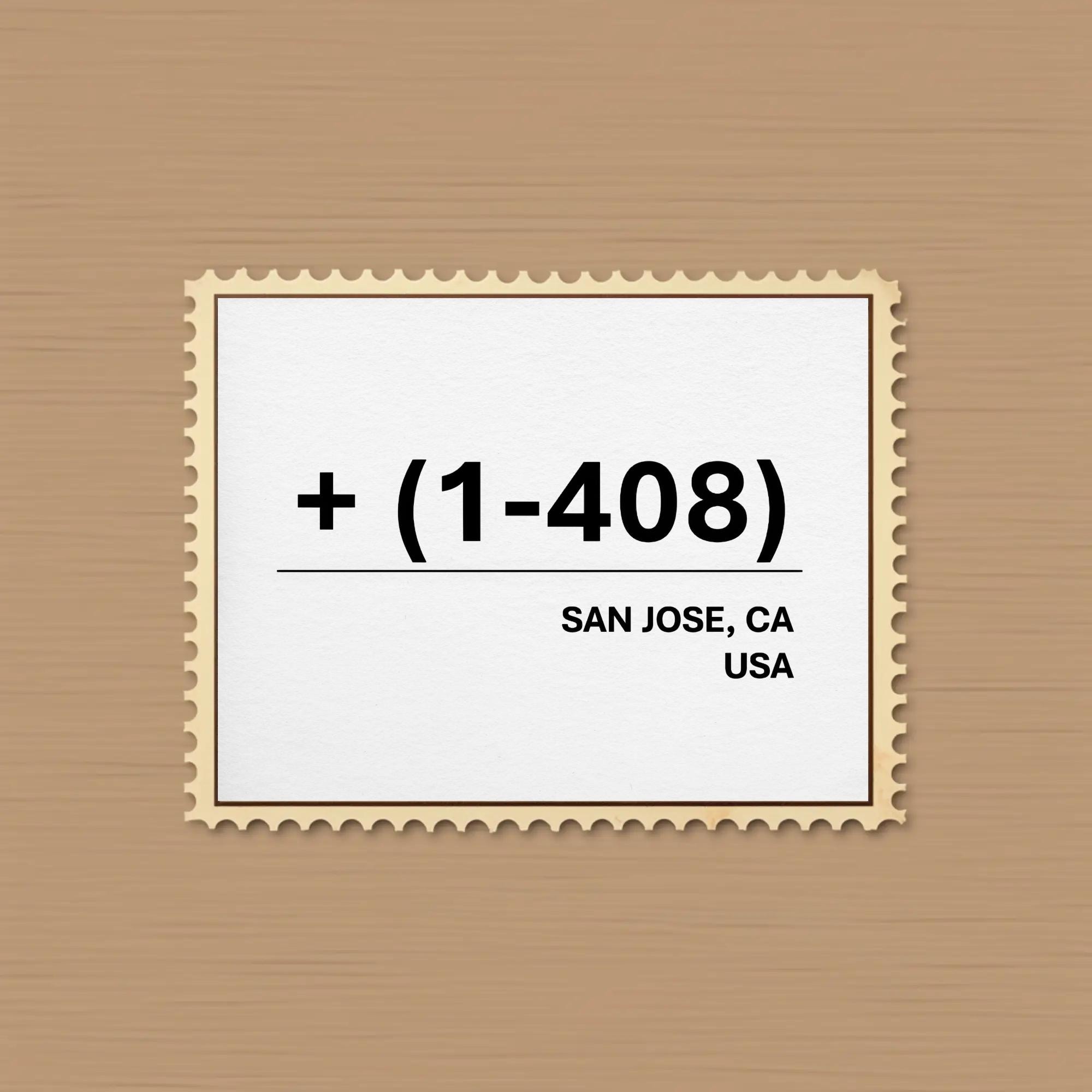 Area Code 408 Design PNG for San Jose California USA - Digital Download ...