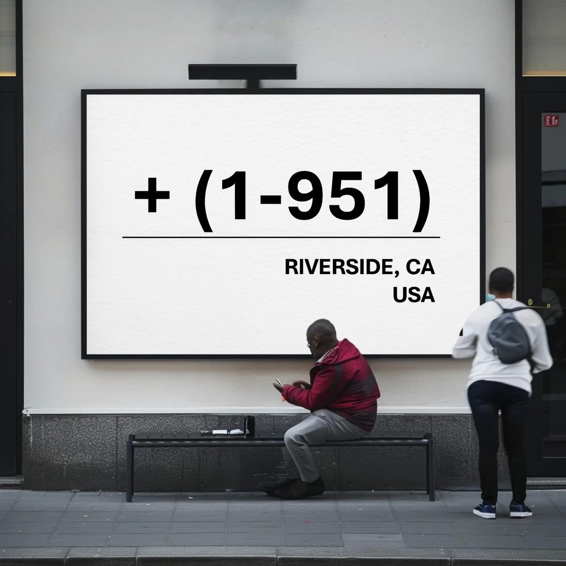 Area Code 951 PNG for Riverside California USA - Transparent Digital ...