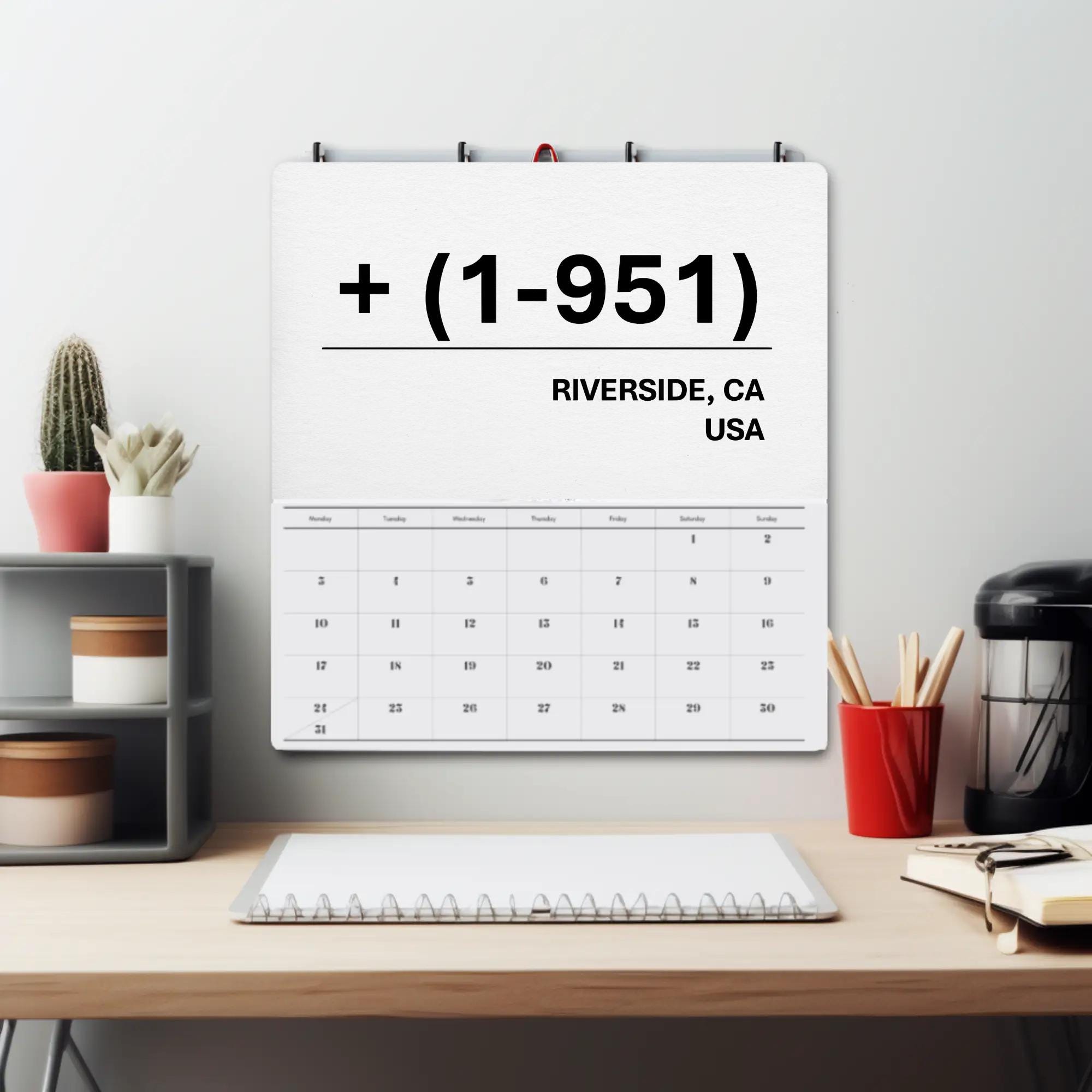 Area Code 951 PNG for Riverside California USA - Transparent Digital ...