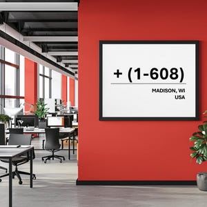 Area Code 608 PNG for Madison Wisconsin USA - Transparent Digital ...