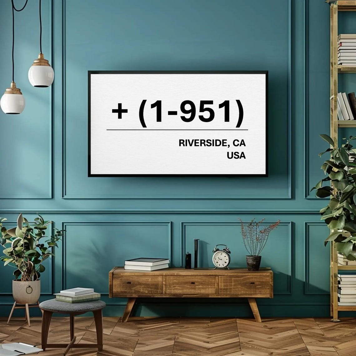 Area Code 951 PNG for Riverside California USA - Transparent Digital ...