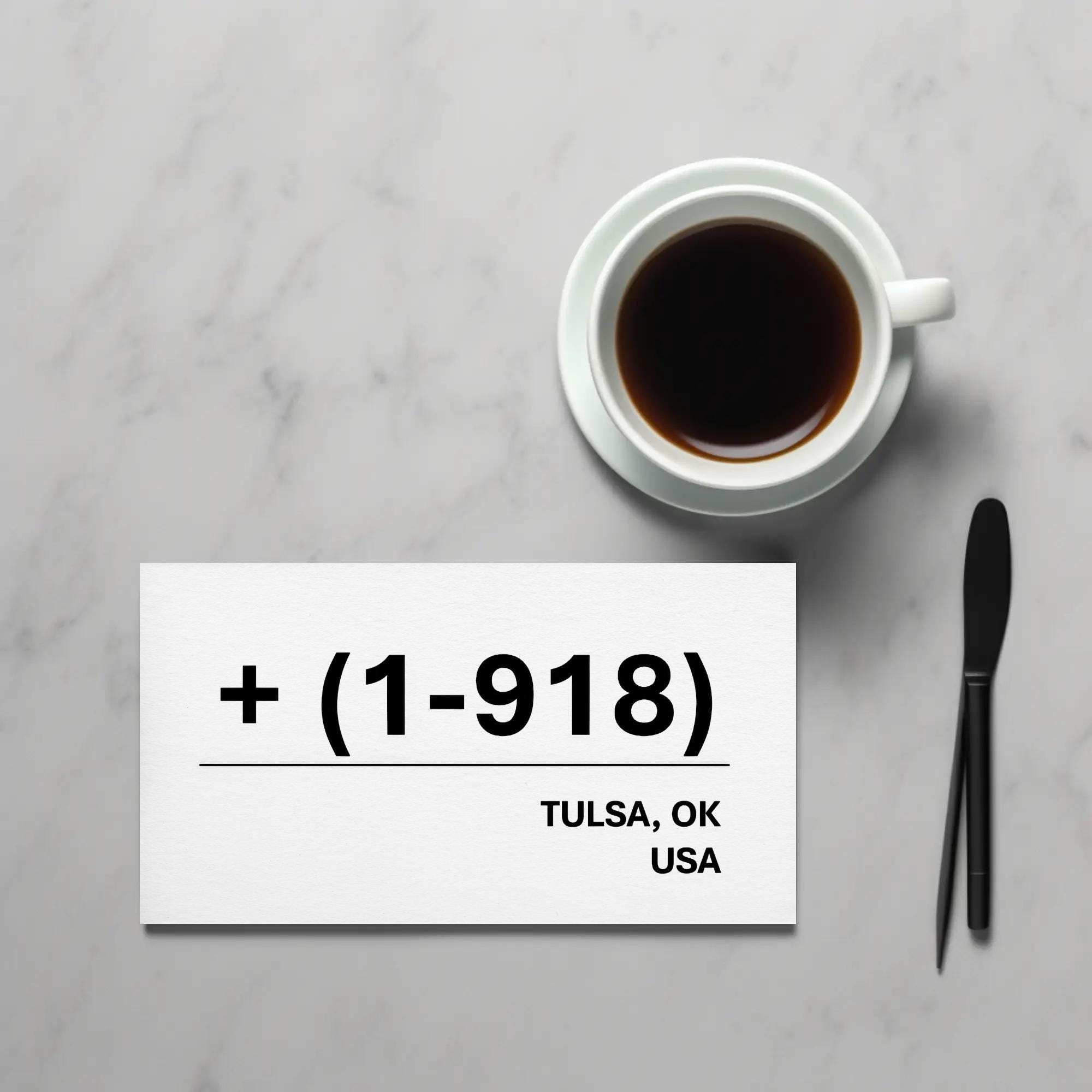 Area Code 918 Design PNG for Tulsa Oklahoma USA - Digital Download for ...