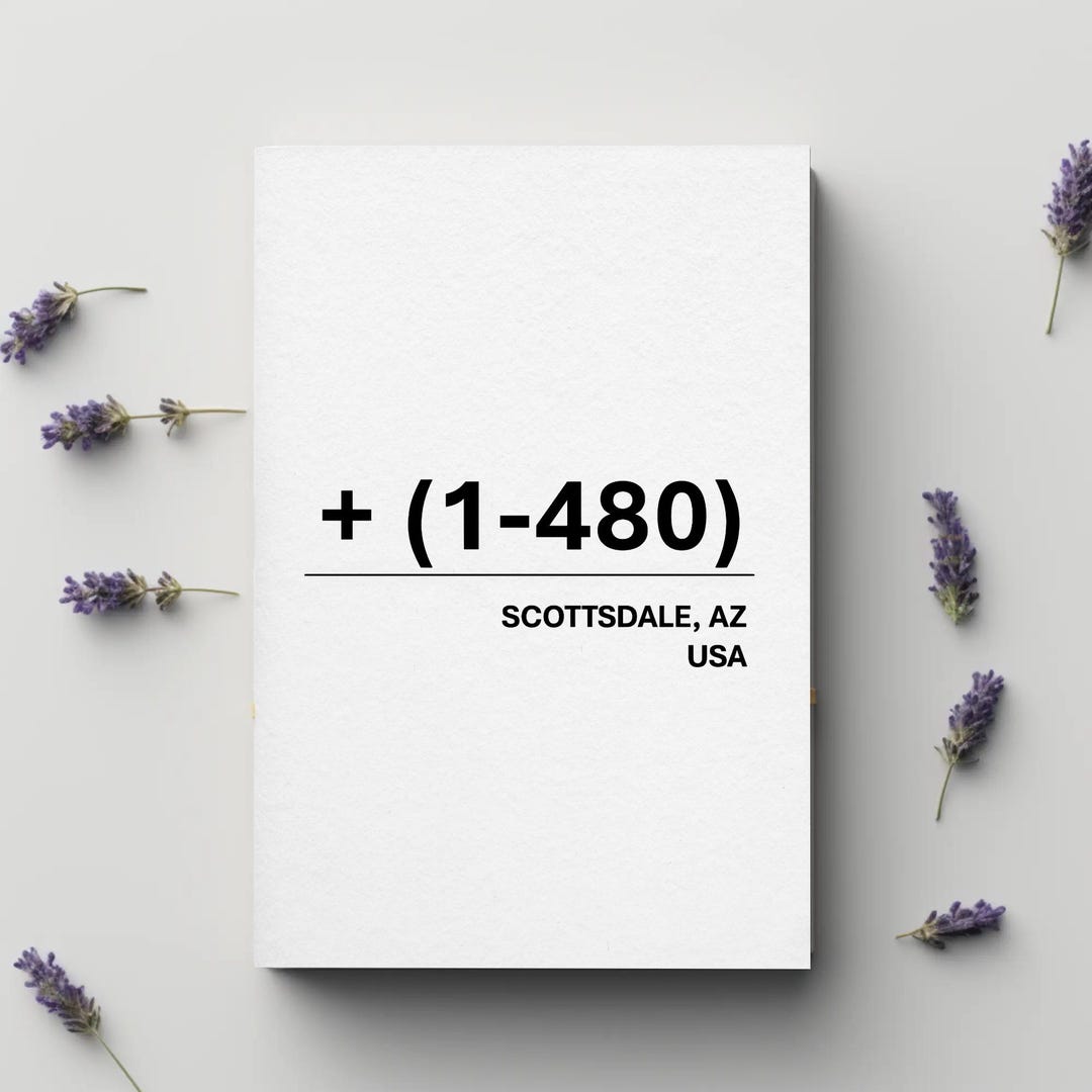 Area Code 480 PNG for Scottsdale Arizona USA - Transparent Digital ...