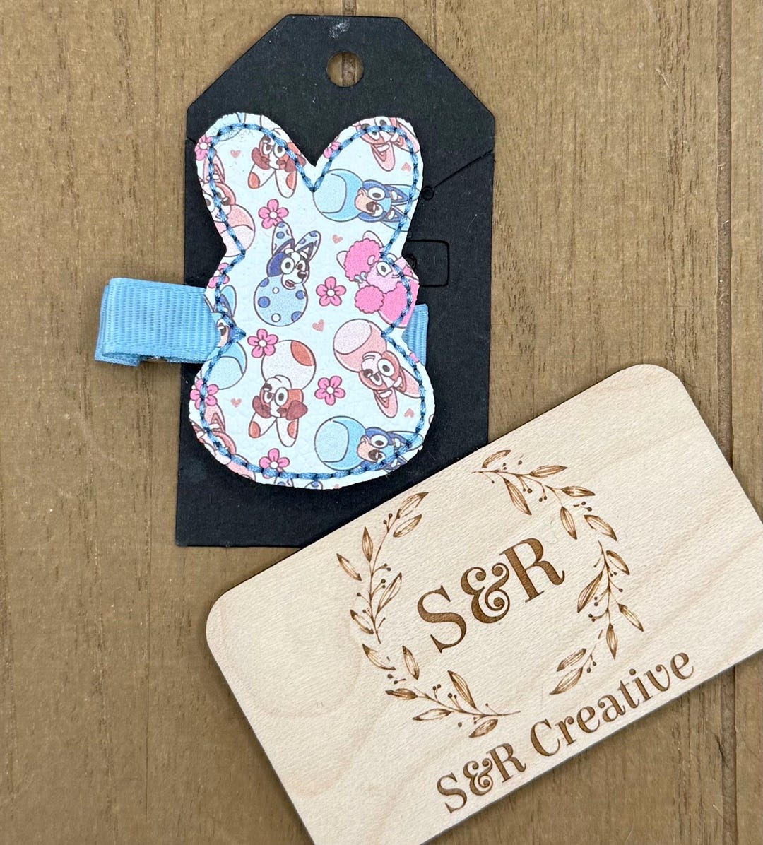 Bluey and Friends Bunny Shaped Hair Clippie - Etsy