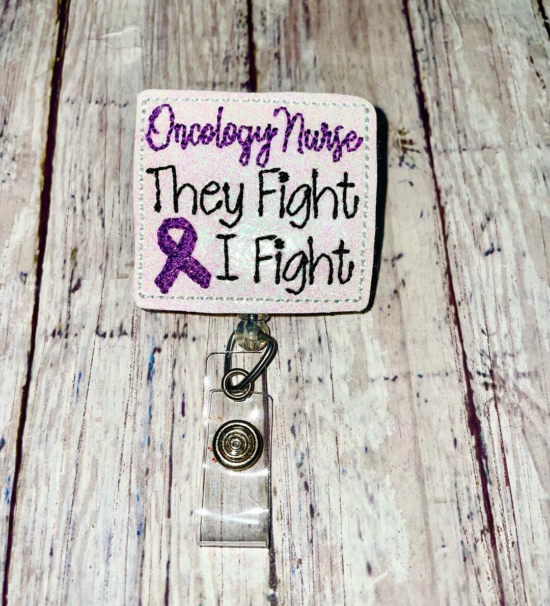Oncology Nurse Cancer Awareness Ribbon Badge Reel - Etsy