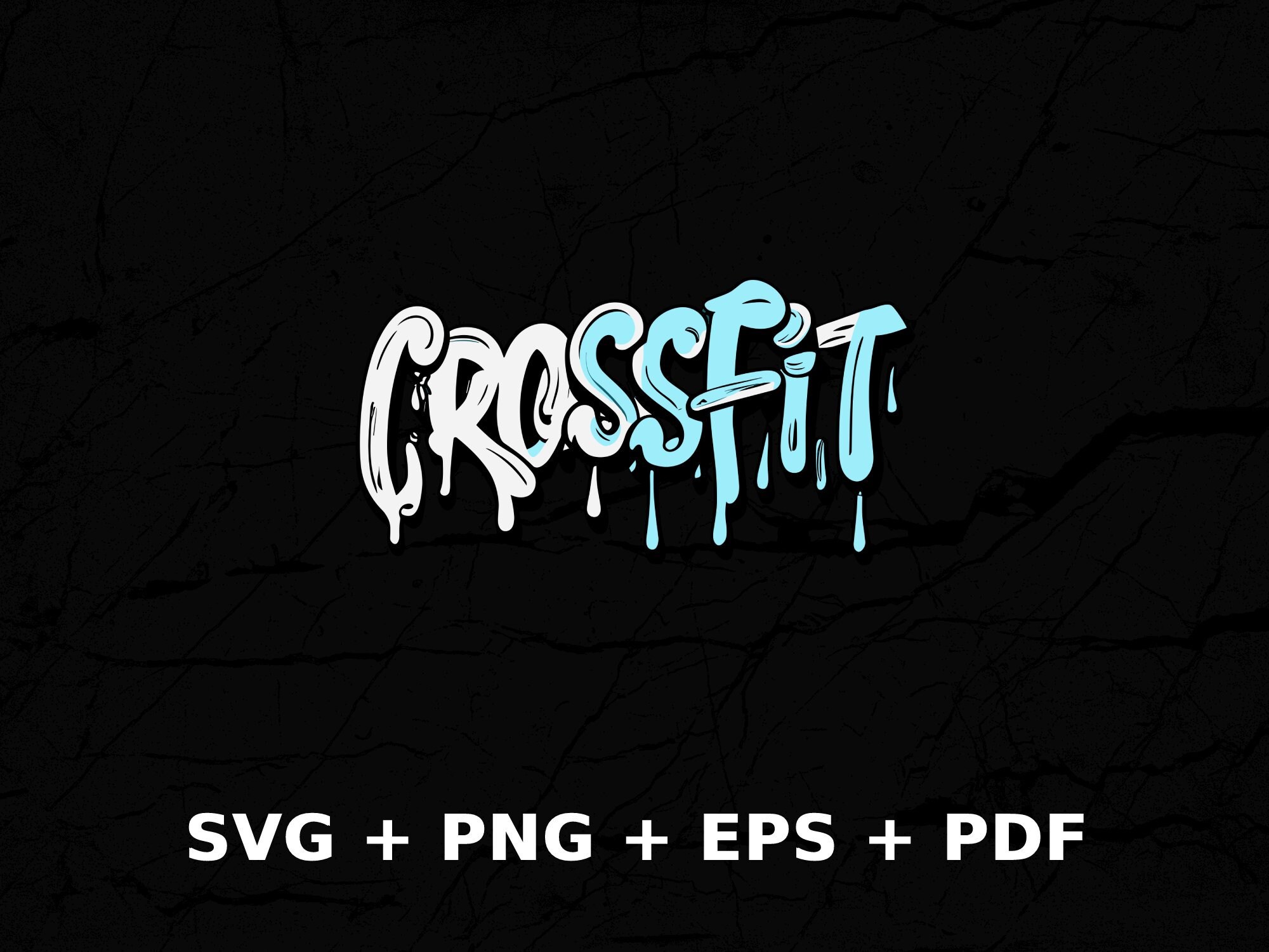 Crossfit SVG PNG EPS, Commercial Use Clipart Vector Graphics for Wall ...