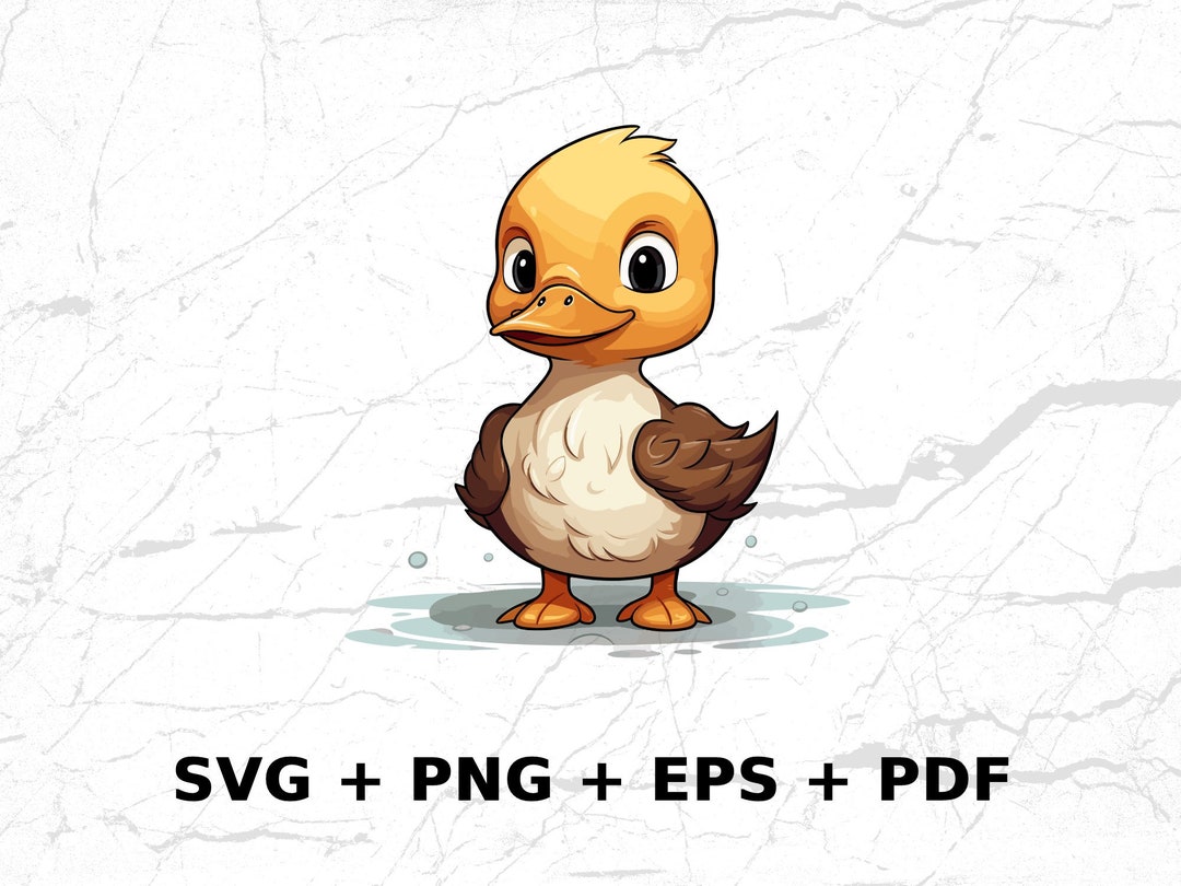 Duck SVG PNG EPS Commercial Use Clipart Vector Graphics for - Etsy