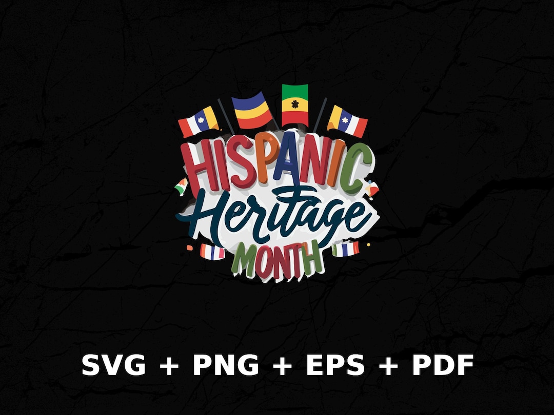 Hispanic Heritage Month SVG PNG EPS Commercial Use Clipart - Etsy