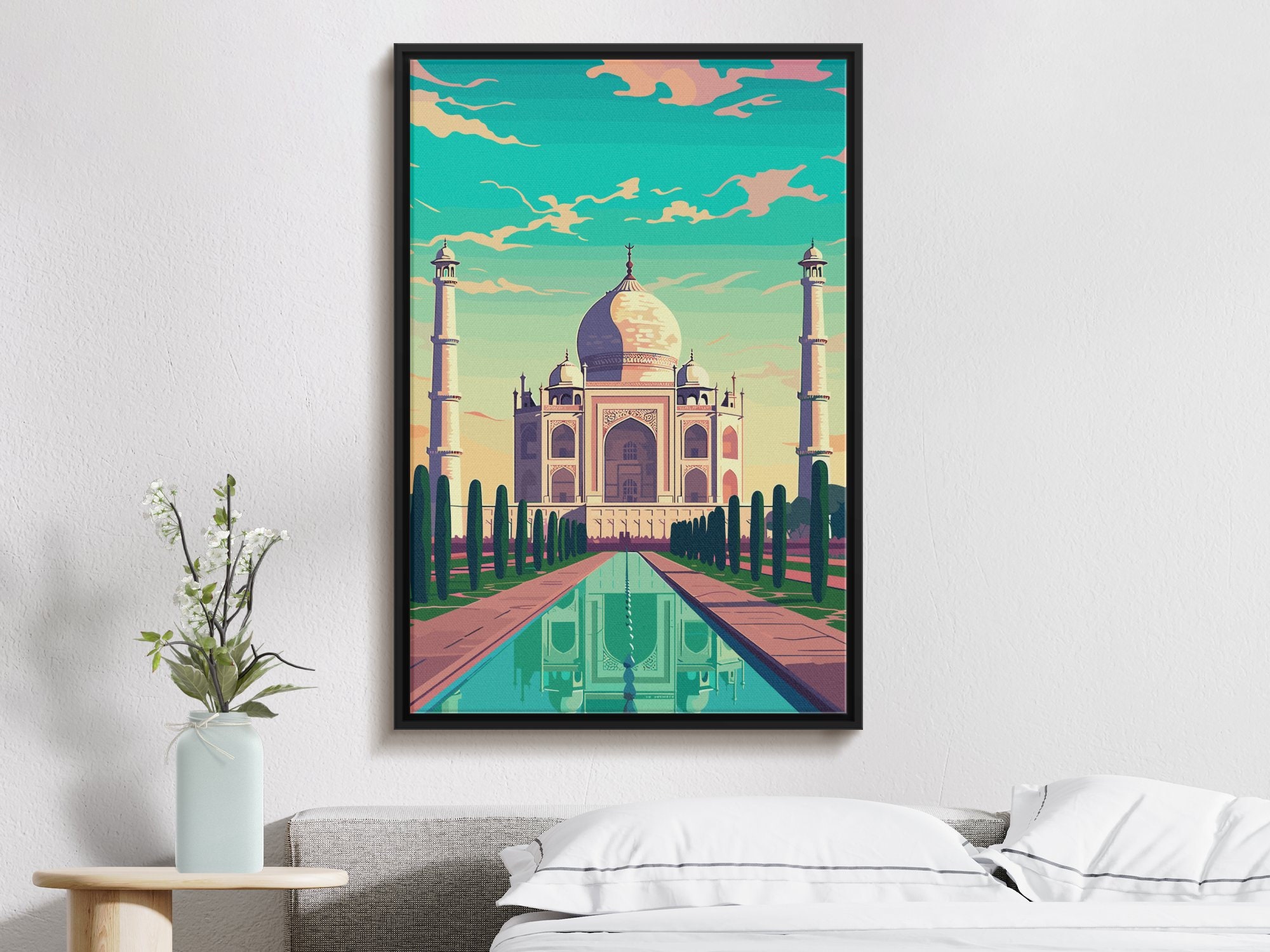 Taj Mahal Wall Art Taj Mahal Printable Travel Decor - Etsy