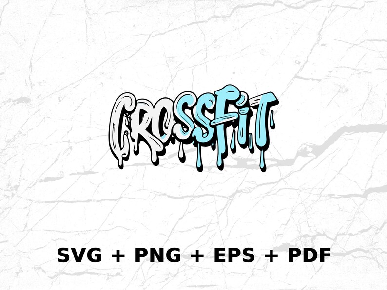 Crossfit SVG PNG EPS, Commercial Use Clipart Vector Graphics for Wall ...