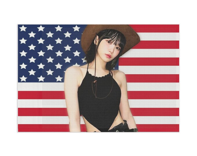 Le Sserafim Cowboy Chaewon American Flag full Size - Etsy