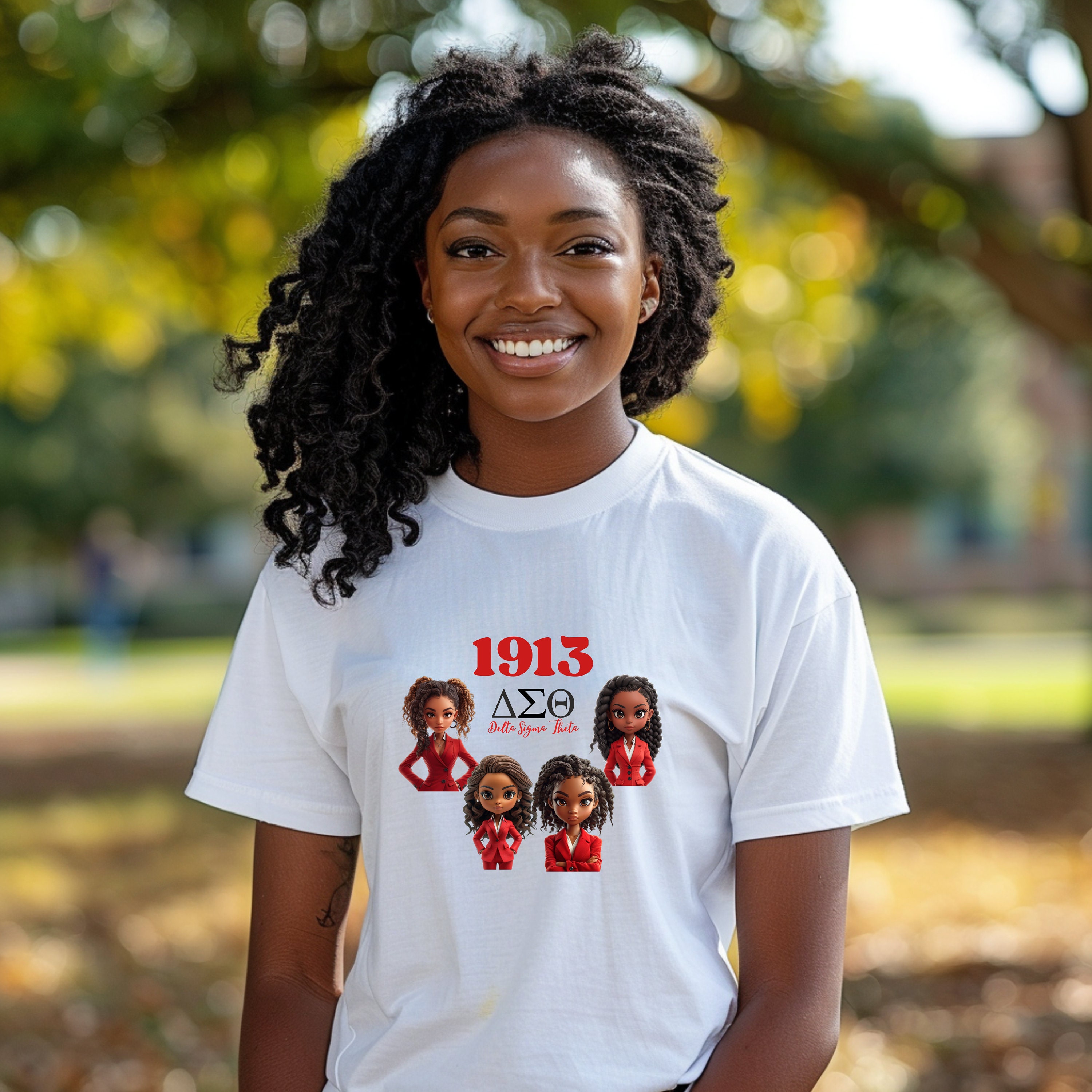 Delta Sigma Theta Chibi PNG: Sorority Sister Design (digital Download ...