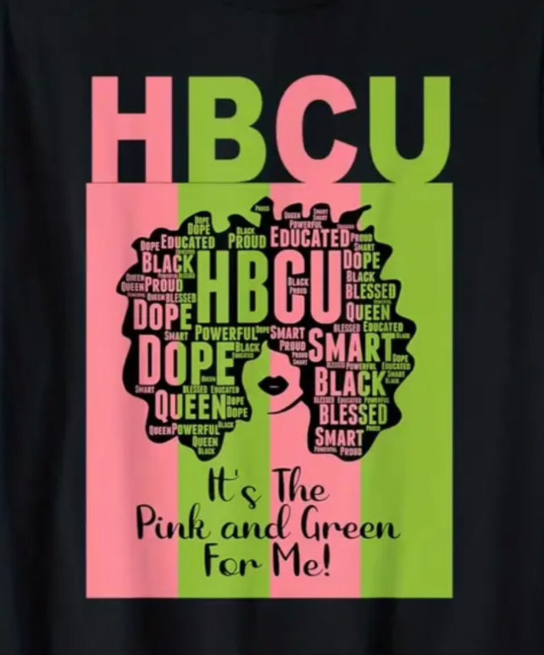 HBCU Sticker | Pink & Green HBCU Sticker| Pink and Green Sorority Gift ...