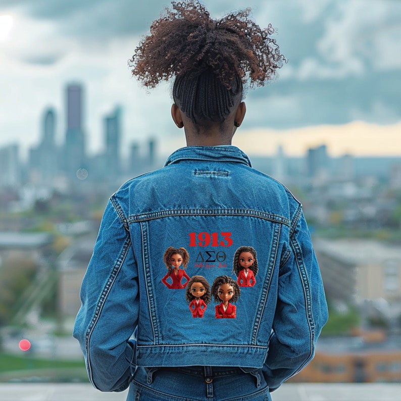 Delta Sigma Theta Chibi PNG: Sorority Sister Design (digital Download ...