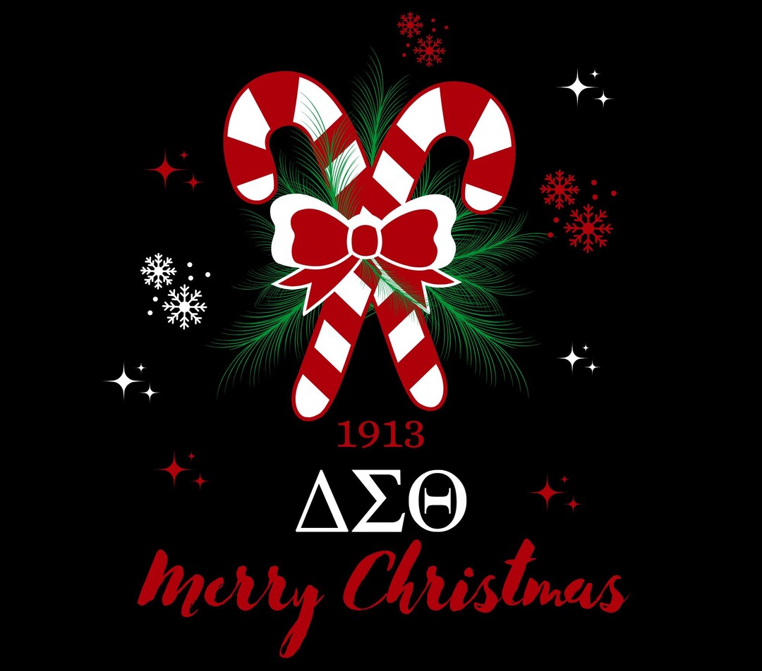 Delta Sigma Theta Christmas Design, Black Sorority Gift (digital ...
