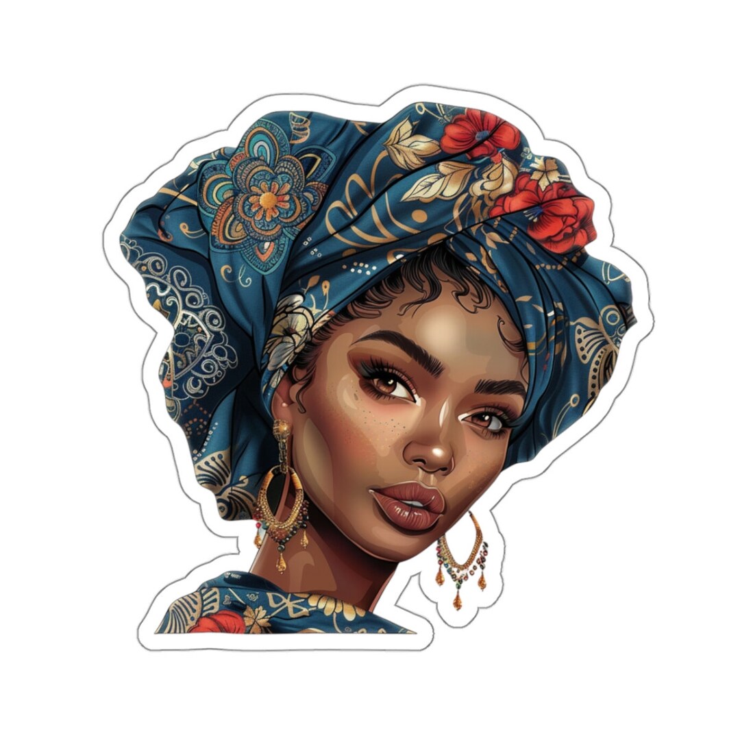 African Beauty Vinyl Sticker Black Girl Magic Black Queen 4 Sizes ...