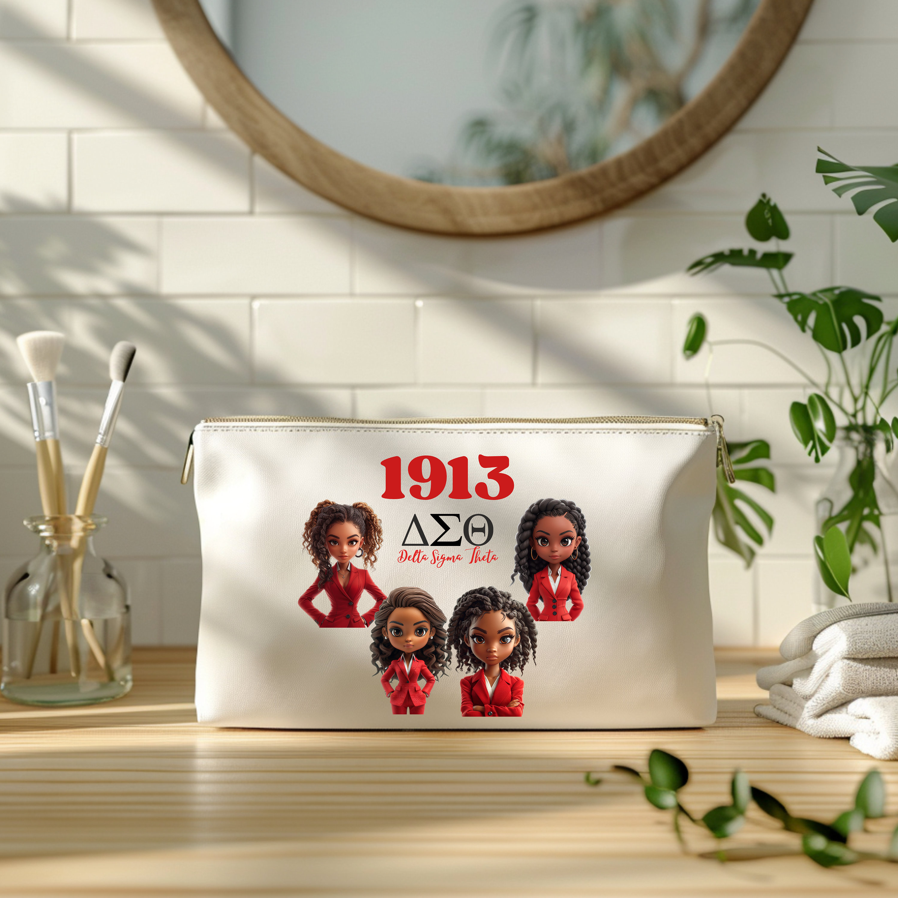 Delta Sigma Theta Chibi PNG: Sorority Sister Design (digital Download ...